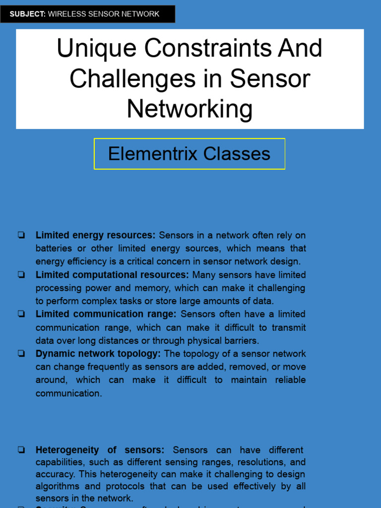 3 Unique-constraints-and-Challenges-in-sensor-networking | PDF