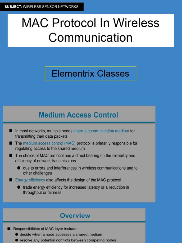 MAC-Protocol-In-Wireless-Communication | PDF