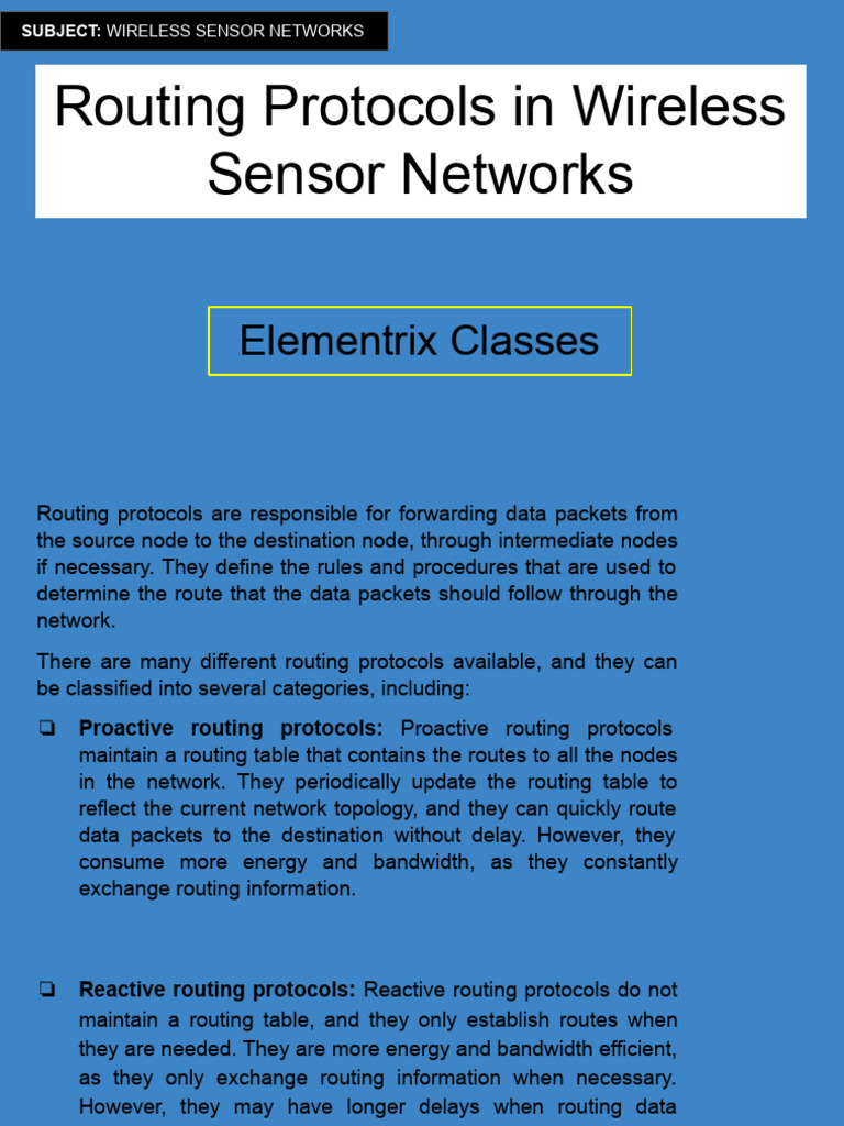 13 Routing-Protocols-in-Wireless-Sensor-Networks | PDF