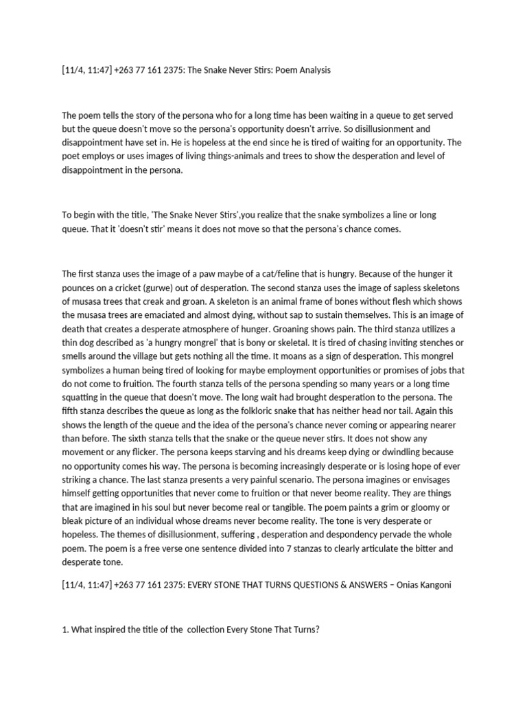 Everystone That Turns | PDF | Poetry