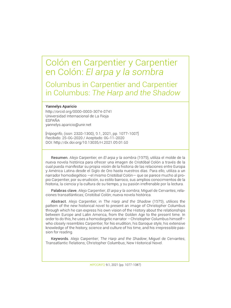 Colón en Carpentier y Carpentier en Colón | PDF | marxismo | Cuba