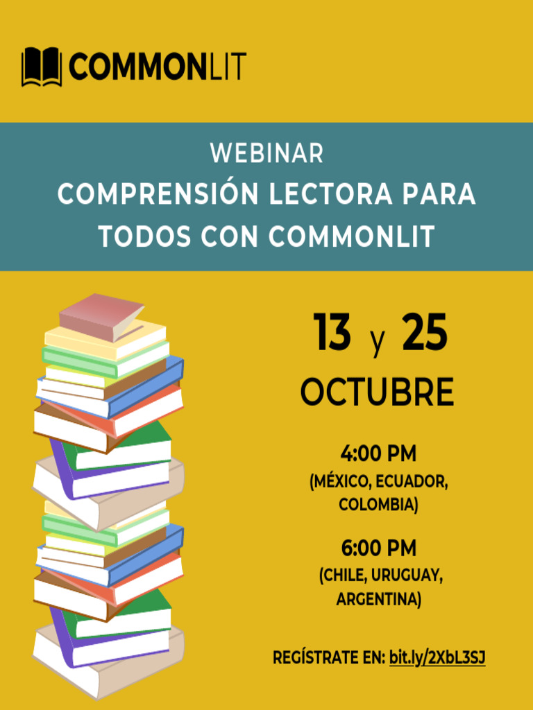 Webinar Comprensioìn lectora para todos con CommonLIT Octubre 2022 | PDF