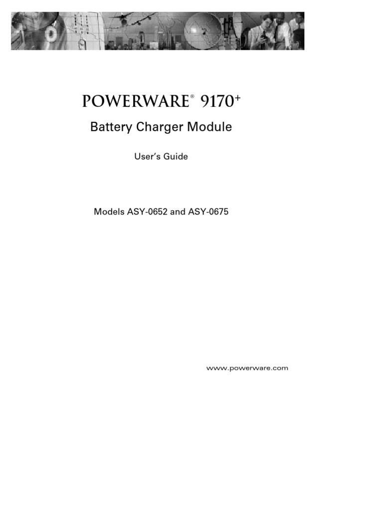 EATON Powerware 9170 Plus - Battery Charger Module (Models ASY0652 and ...
