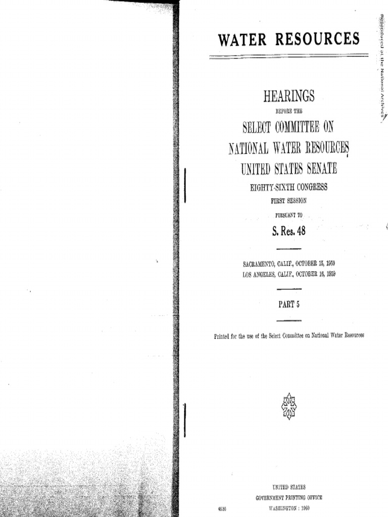 1959 Oct 15 and 16-US Senate-SCNR-Riess Official Testimony in LA | PDF