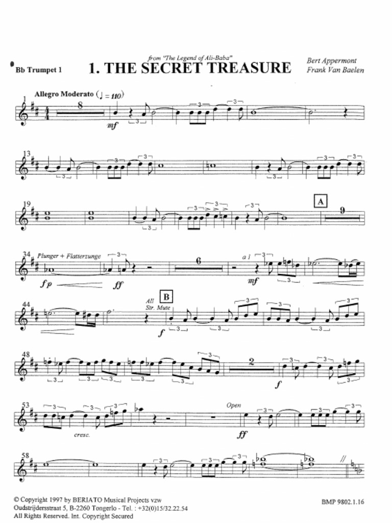The Legend of Ali Baba_Bb Trumpet 1 | PDF