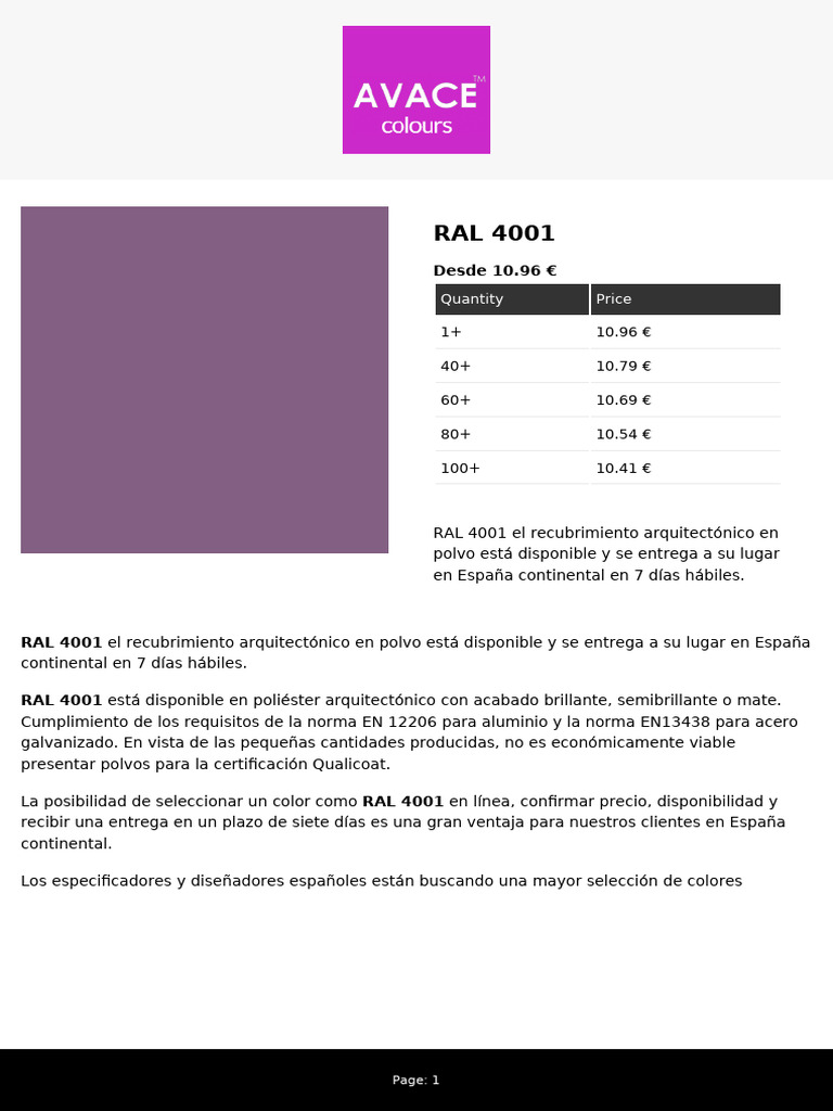 ral-4001 | PDF