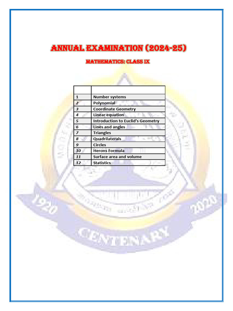 S4 Mathematics_syllabus | PDF