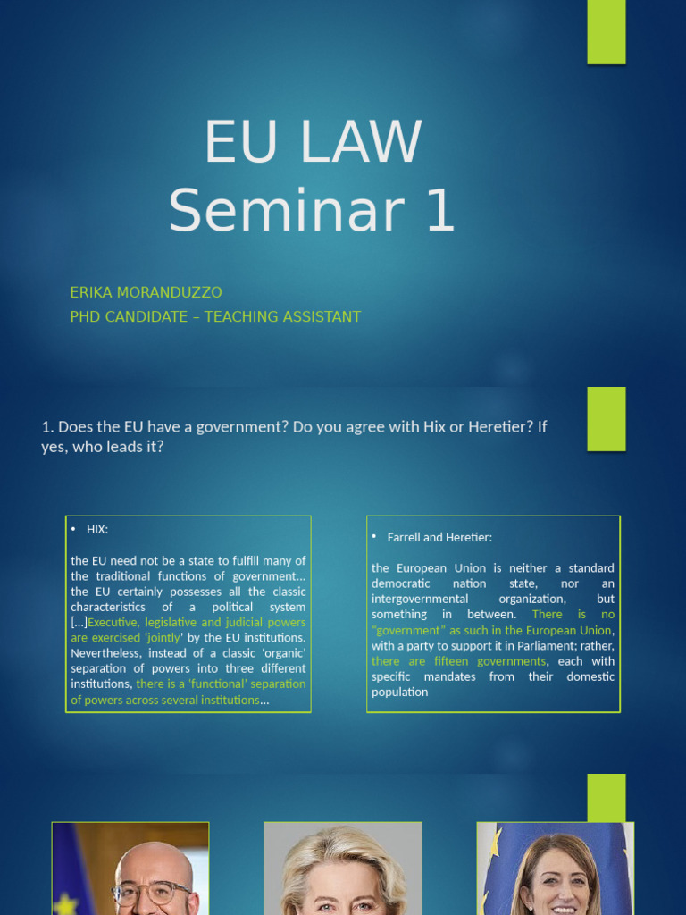Understanding EU Governance and Law | PDF | European Union | European ...