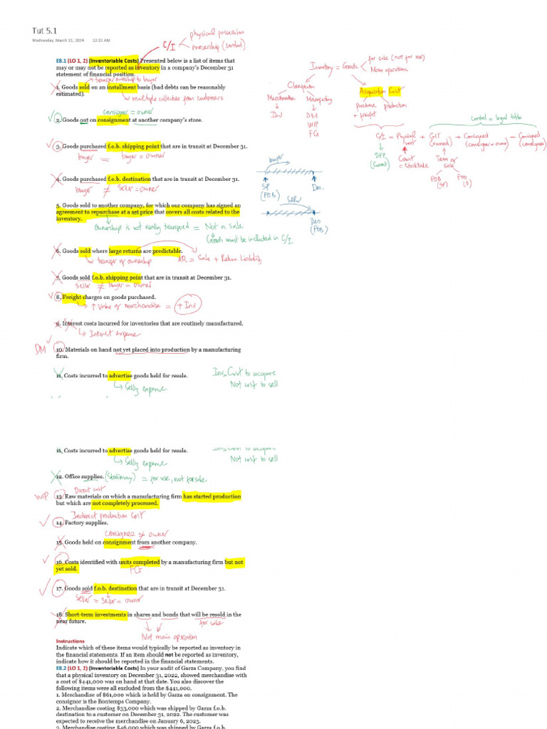 Fa1 Tut 5 Inventory Notes Pdf