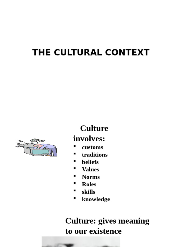 Understanding Cultural Context and Elements | PDF