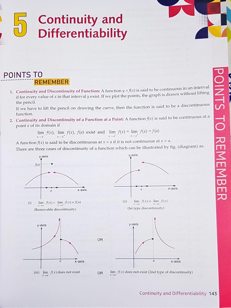 Continuity and Differentiability Xamidea Class 12 | PDF
