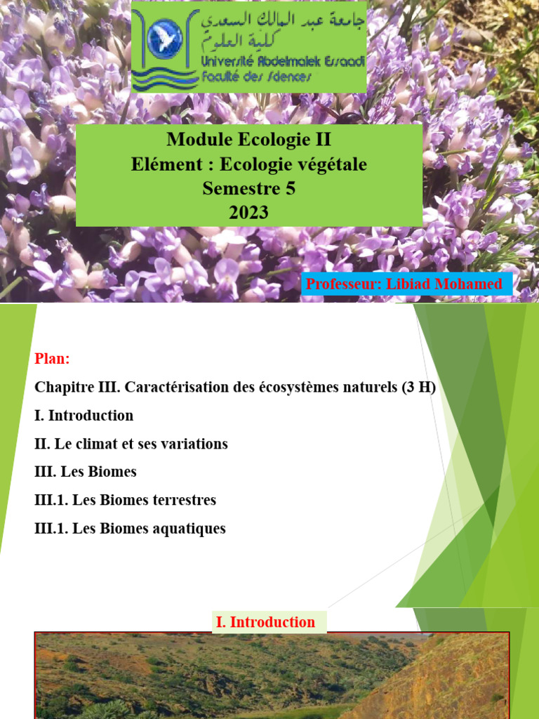 Séance 1_Caractérisation des écosystèmes naturels-Biomes (1) | PDF ...