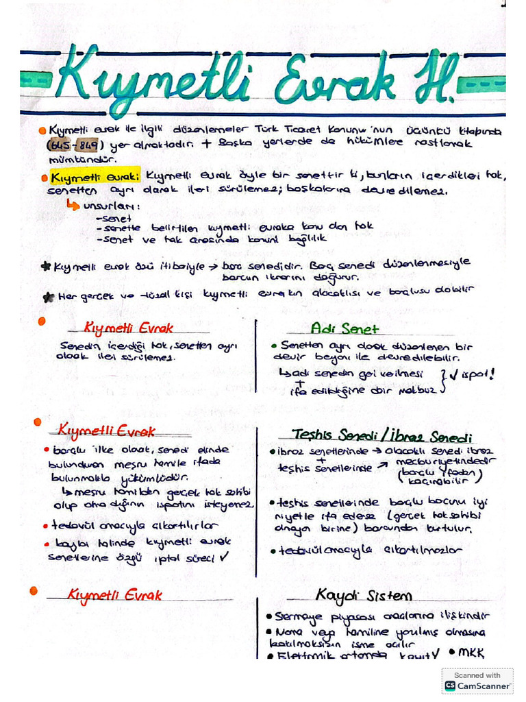 Kıymetli Evrak | PDF