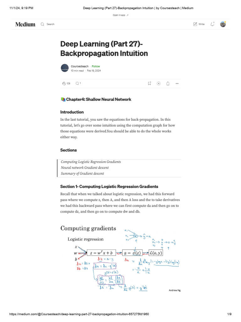 Deep Learning (Part 27) - Backpropagation Intuition - by Coursesteach ...