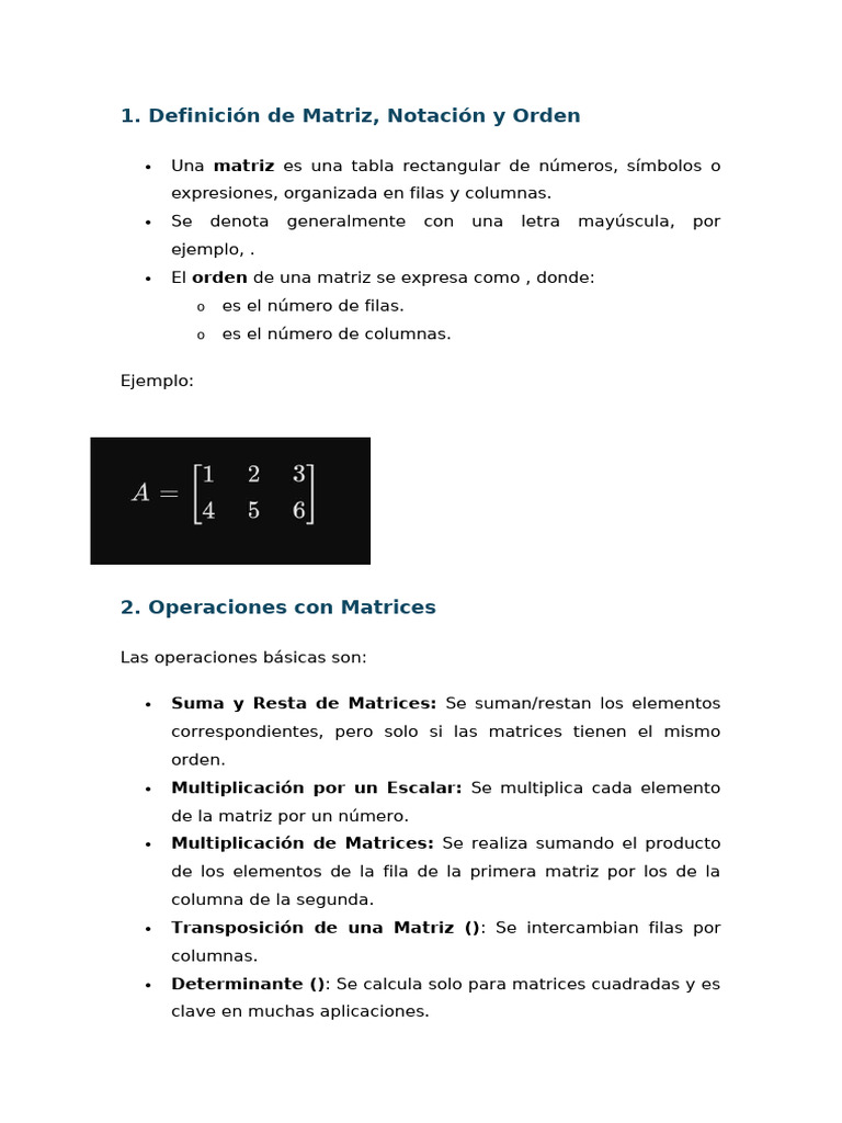 Act Algebra Matrices | PDF
