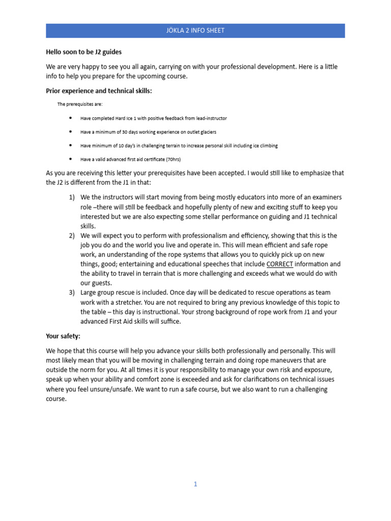 J2 Letter To Students 2025 | PDF
