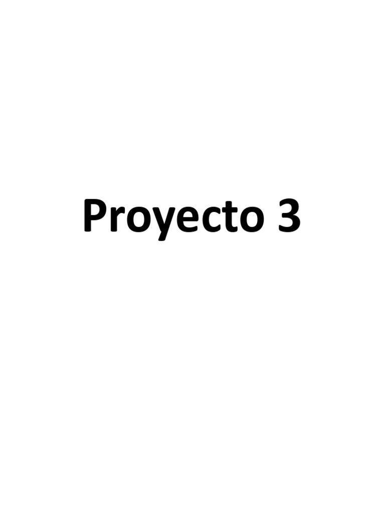 proyecto 3 TERCERO_archivo | PDF