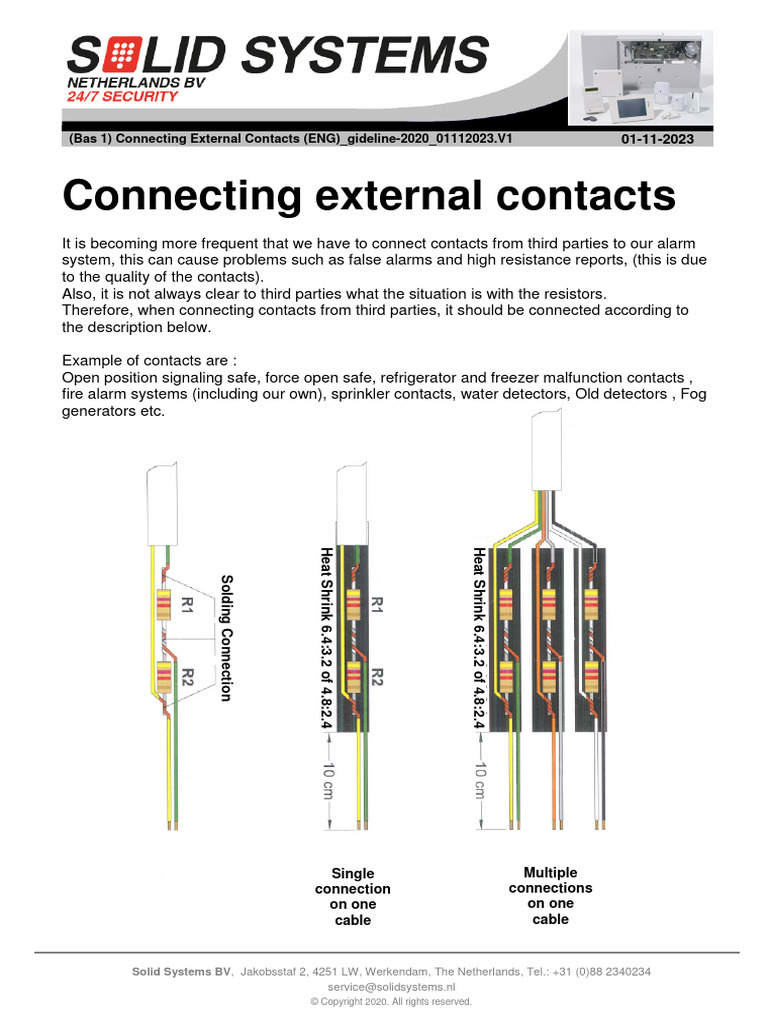 (Bas 1) Connecting External Contacts (ENG) - Guidel-2020 - 01112023.V1 ...