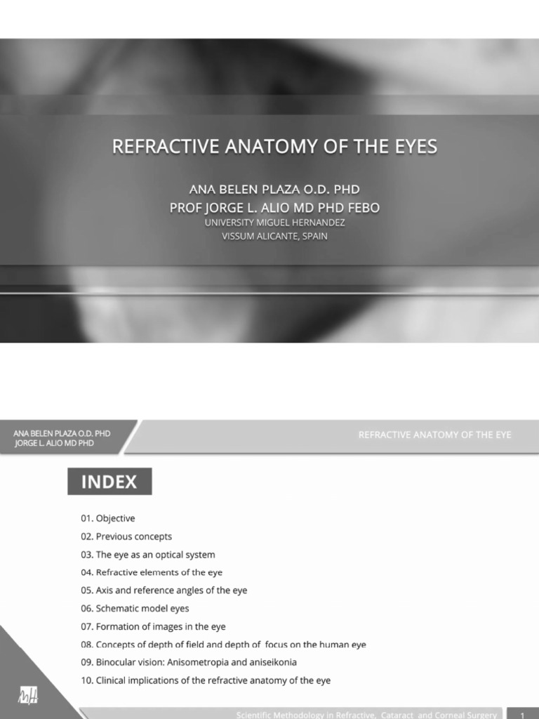1.3 refractive anatomy of the eye | PDF