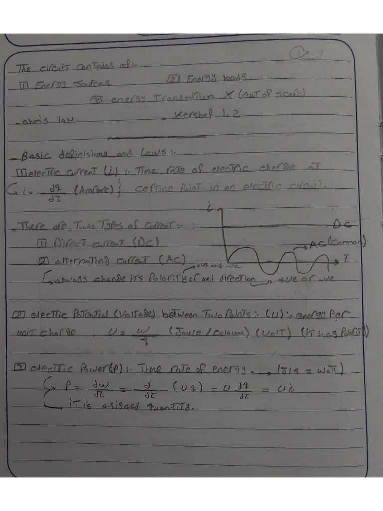 Lec 1 Circuits | PDF