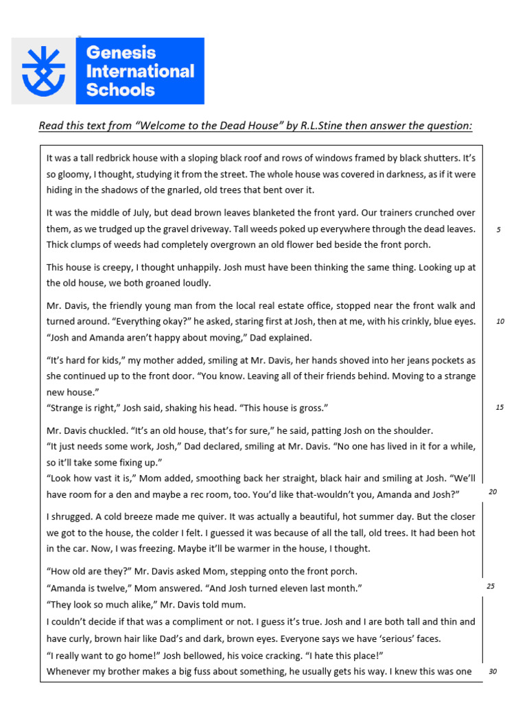 Horror Comprehension - EXP - 2 | PDF