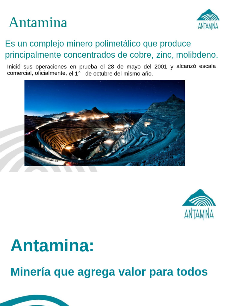 Antamina: Minería Polimetálica en Perú | PDF