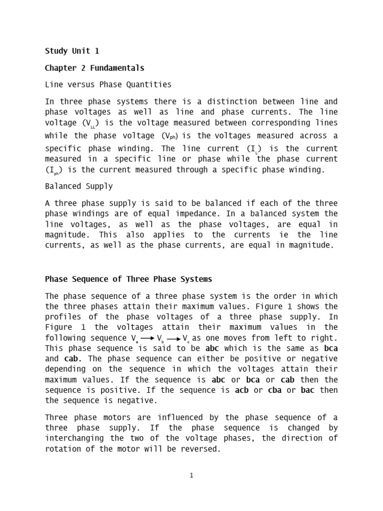 Chapter 2 Study Unit 1 Part 2 | PDF | Electrical Impedance | Ac Power