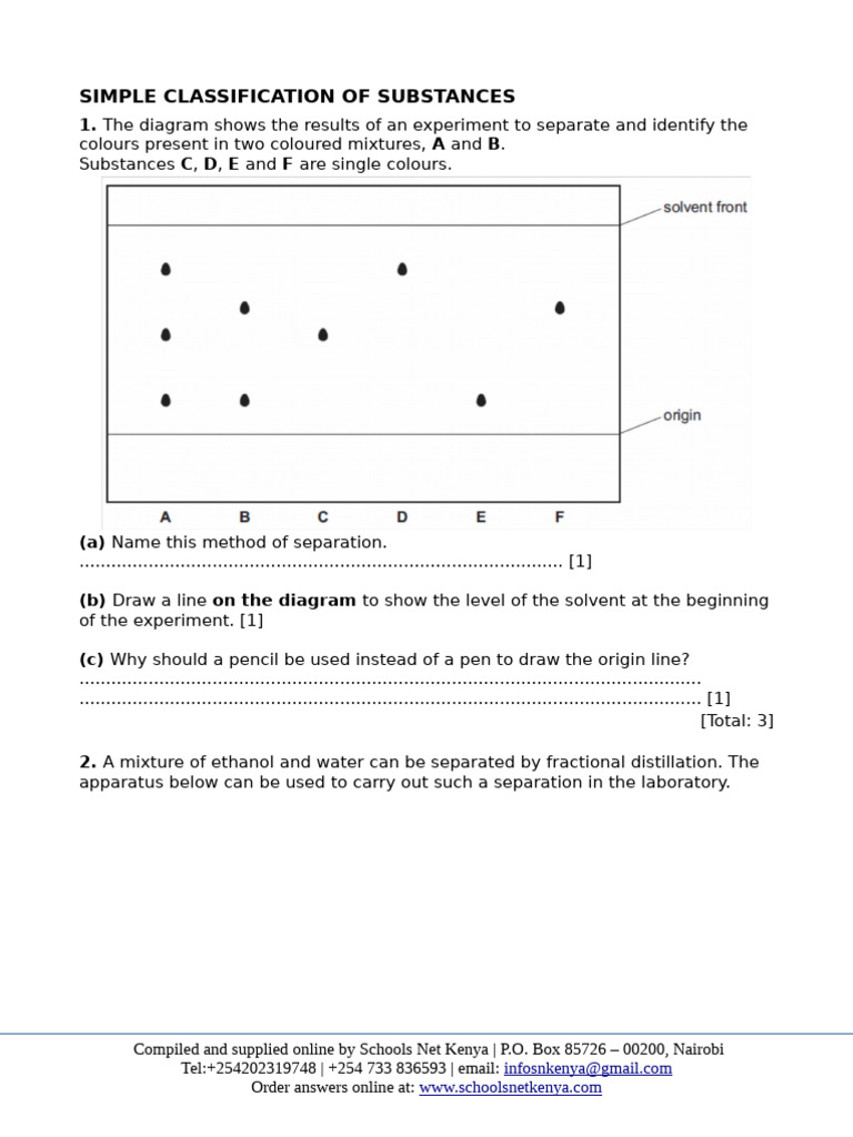 simple-substances-questions | PDF | Atoms | Chemical Elements