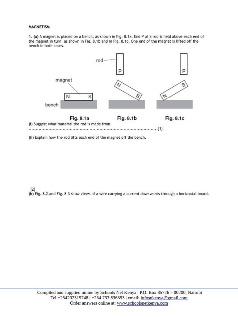 magnetism-questions | PDF