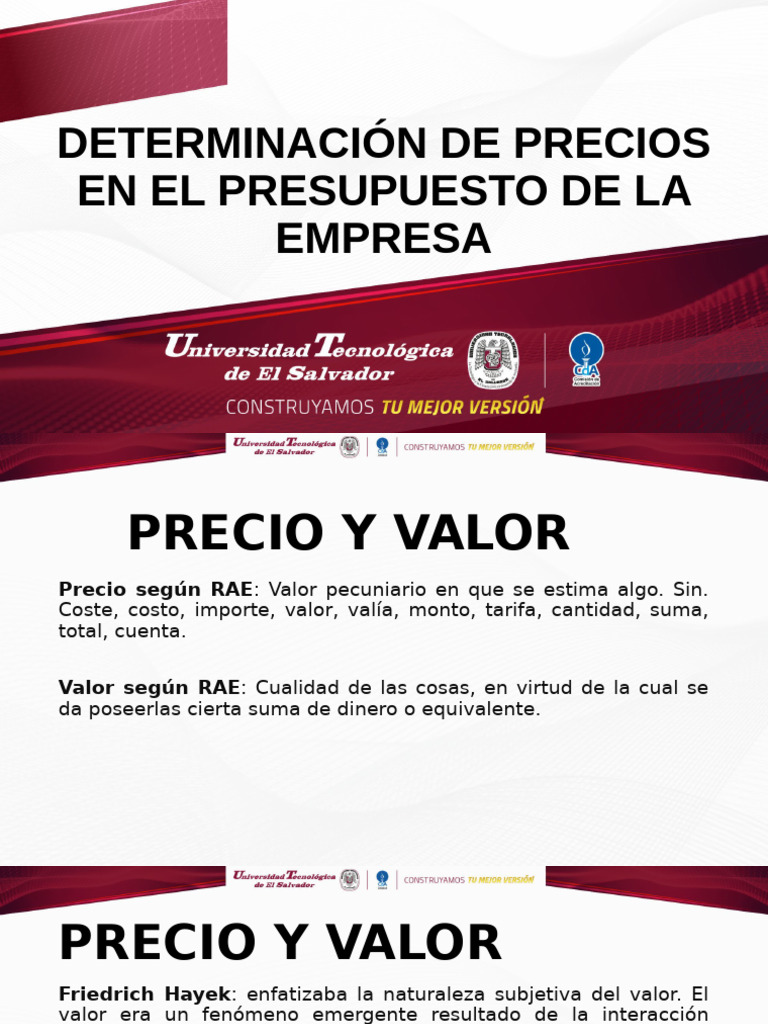 Determinación de Precios en Los Presupuestos I-25 | PDF | Precios ...