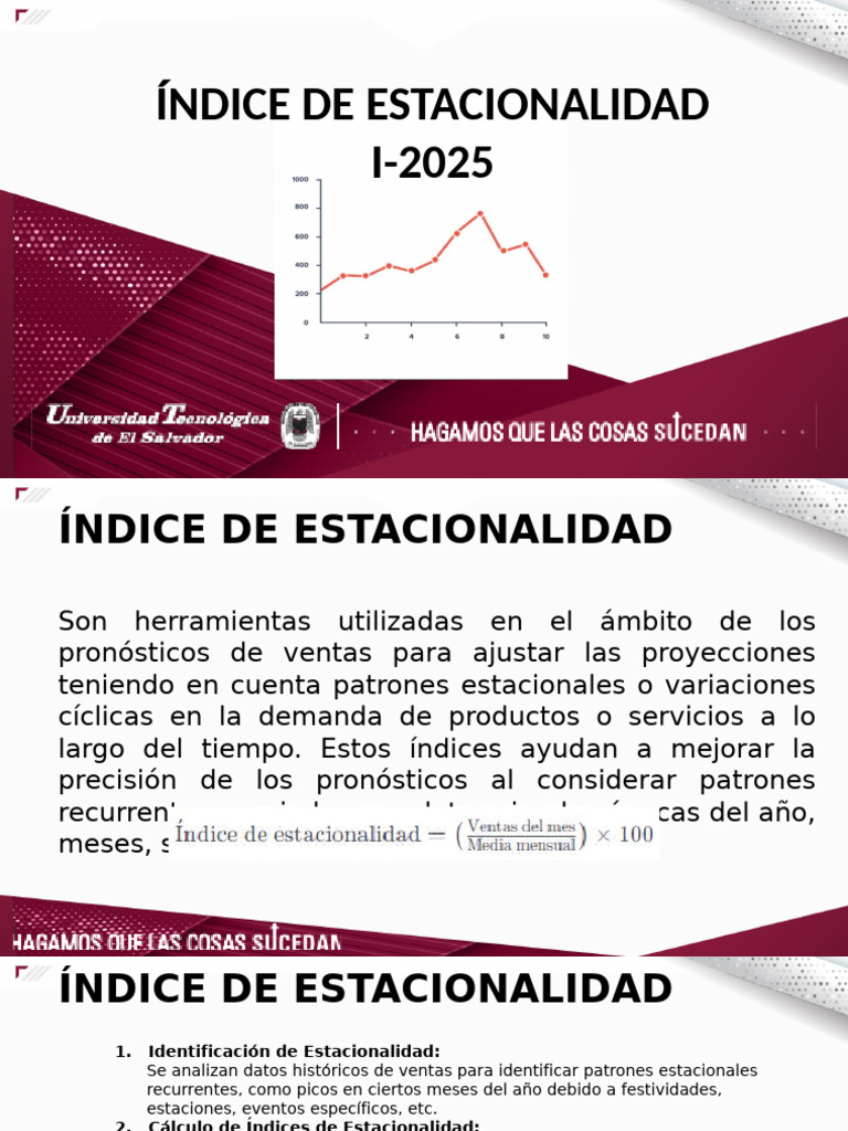 Índice de Estacionalidad en Ventas 2025 | PDF