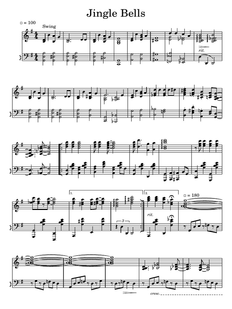 Jingle Bells Jazz Improv | PDF