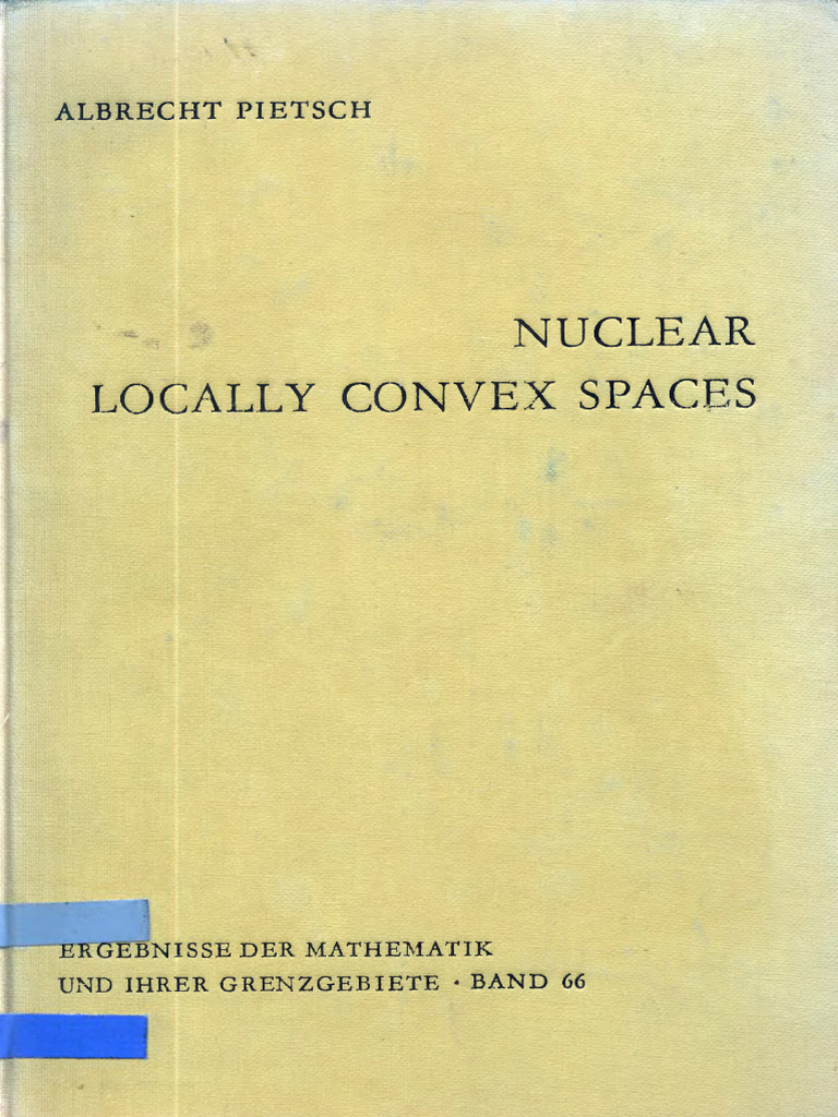 Nuclear Locally Convex Spaces | PDF
