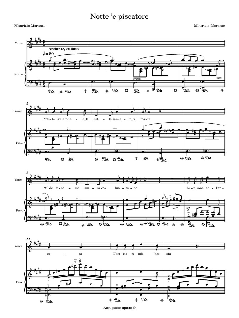Notte 'e Piscatore Overview | PDF