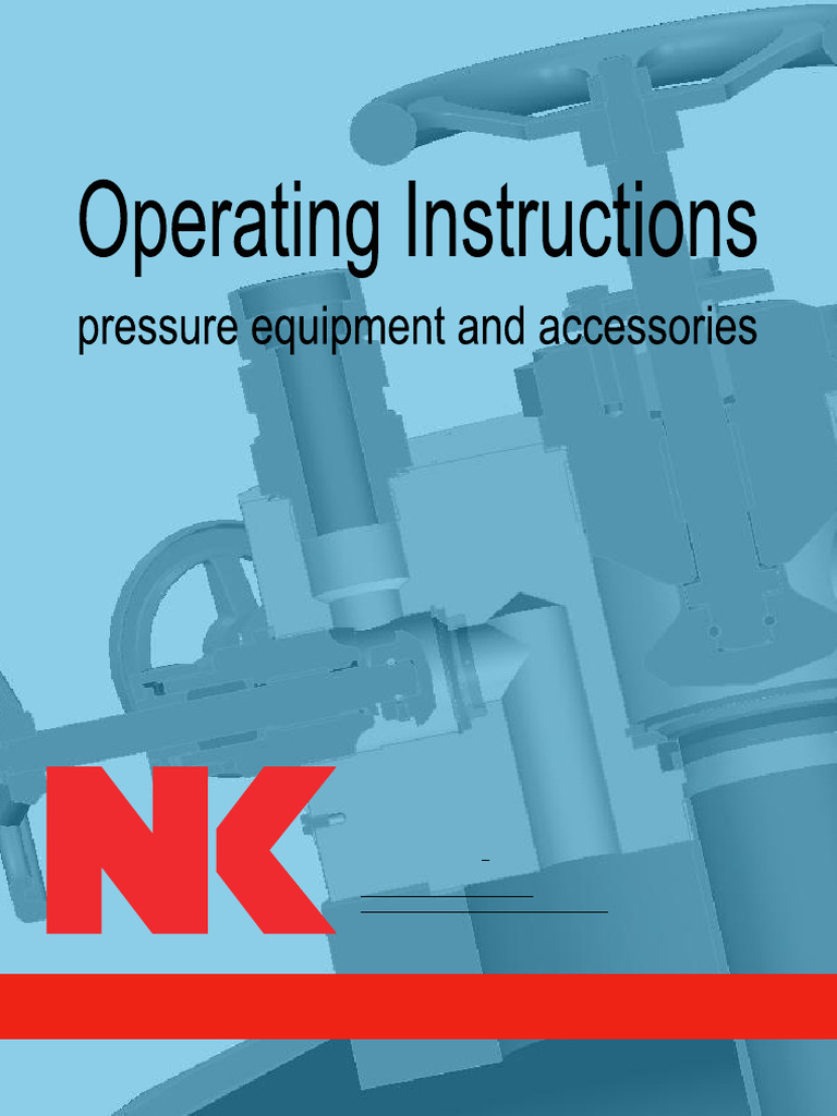 Operating Instructions for Pressure Equipment | PDF | Valve | Pipe ...