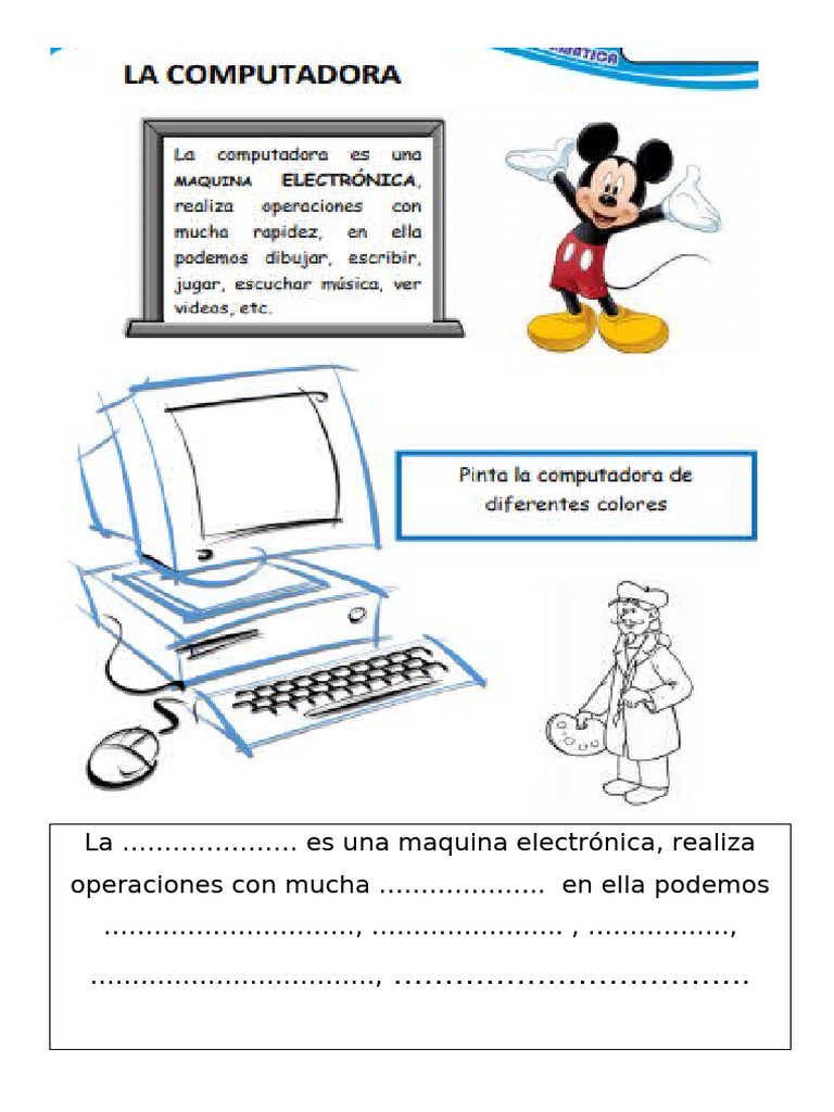 Elementos y funciones de la computadora | PDF