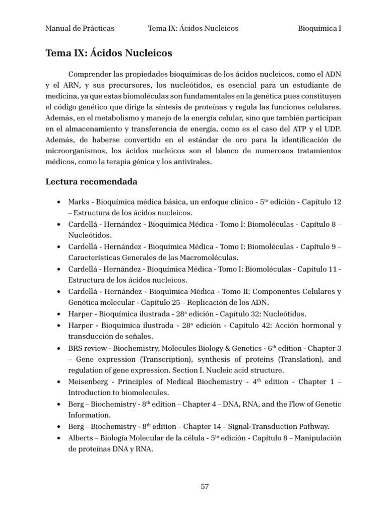 2025-1 (Manual) 10 Tema Ix & PVI | PDF | Adn | Rna