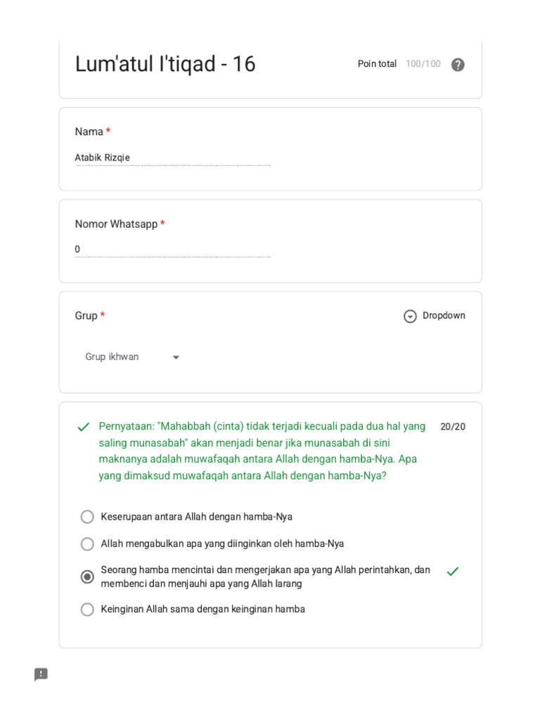 Lum'atul I'tiqad - 16 | PDF