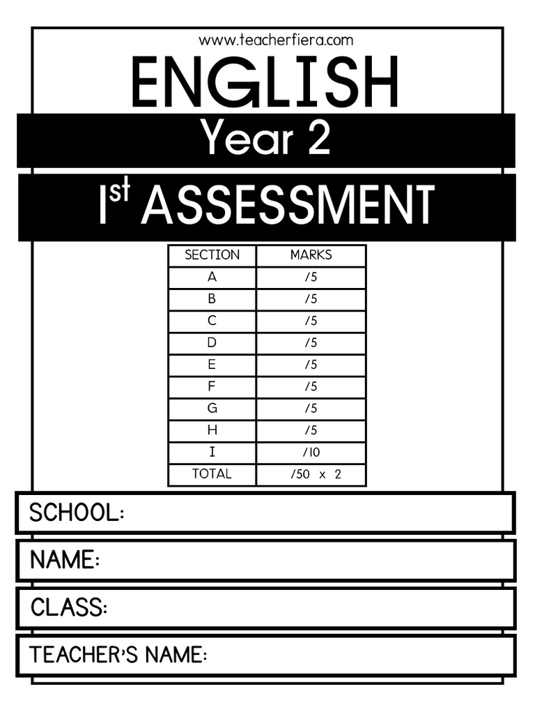 Year 2 1st Assessment Teacherfiera | PDF