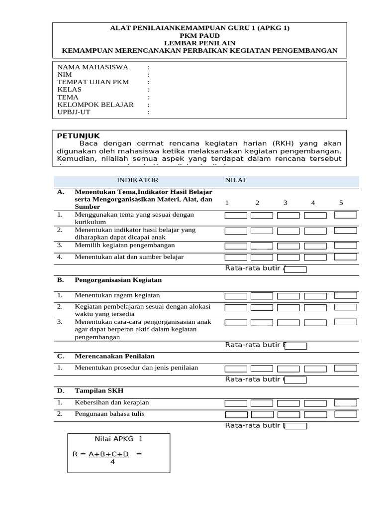 APKG PKM SMT 4 | PDF