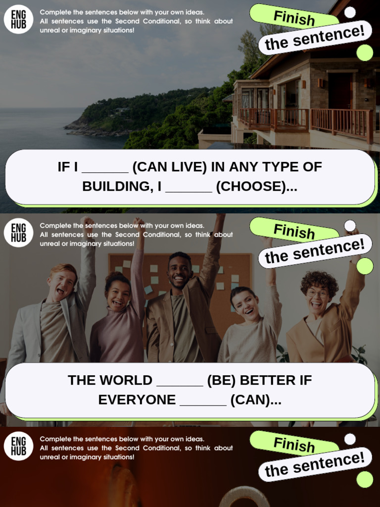 B1-B2 Complete The Sentences 2nd Conditional | PDF