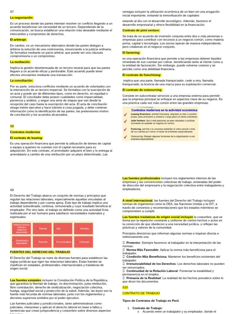 Repaso para PC2 | PDF | Derecho laboral | Salario