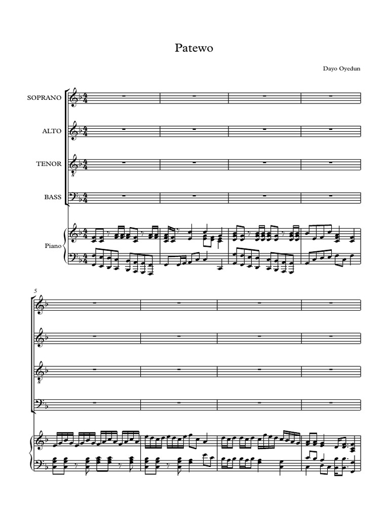 Patewo - Full Score PDF | PDF