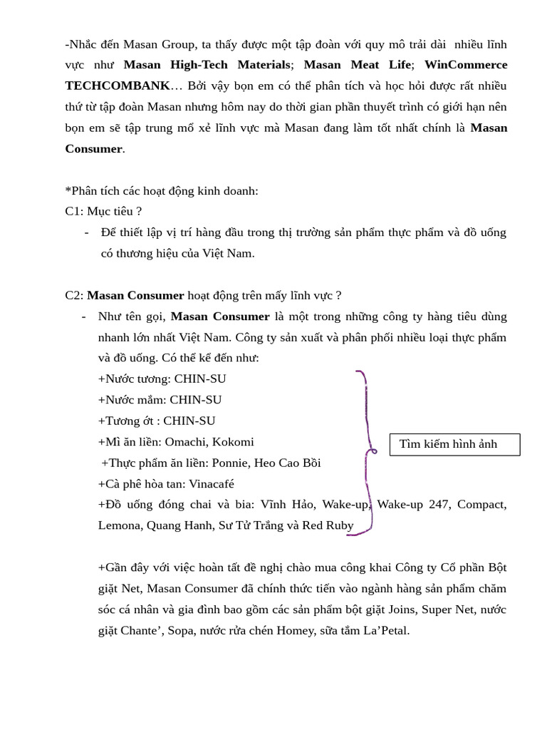 Bài thuyết trình Masan QLCCU | PDF