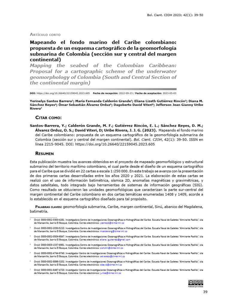 Admin1234, Boletin CIOH 42-1 - Art. 3 | PDF | Falla (geología) | Sistema de información geográfica