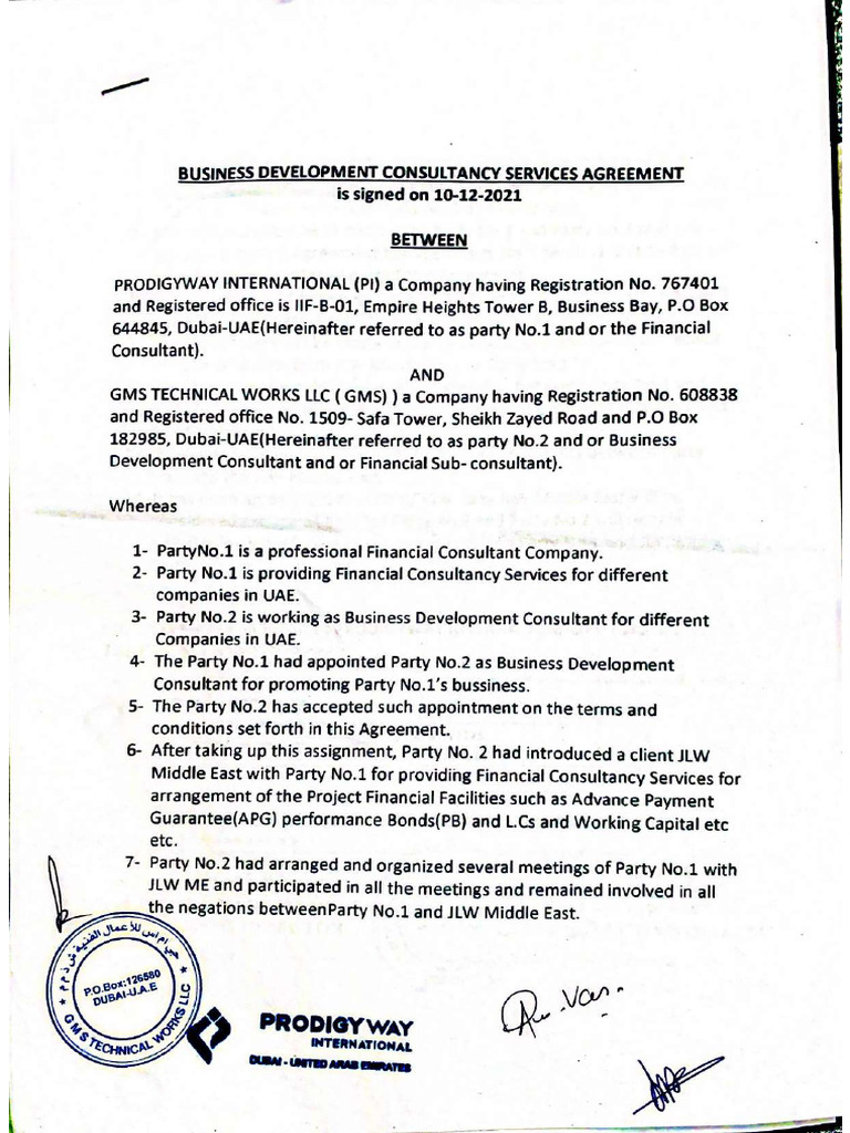 Signed Agreement | PDF
