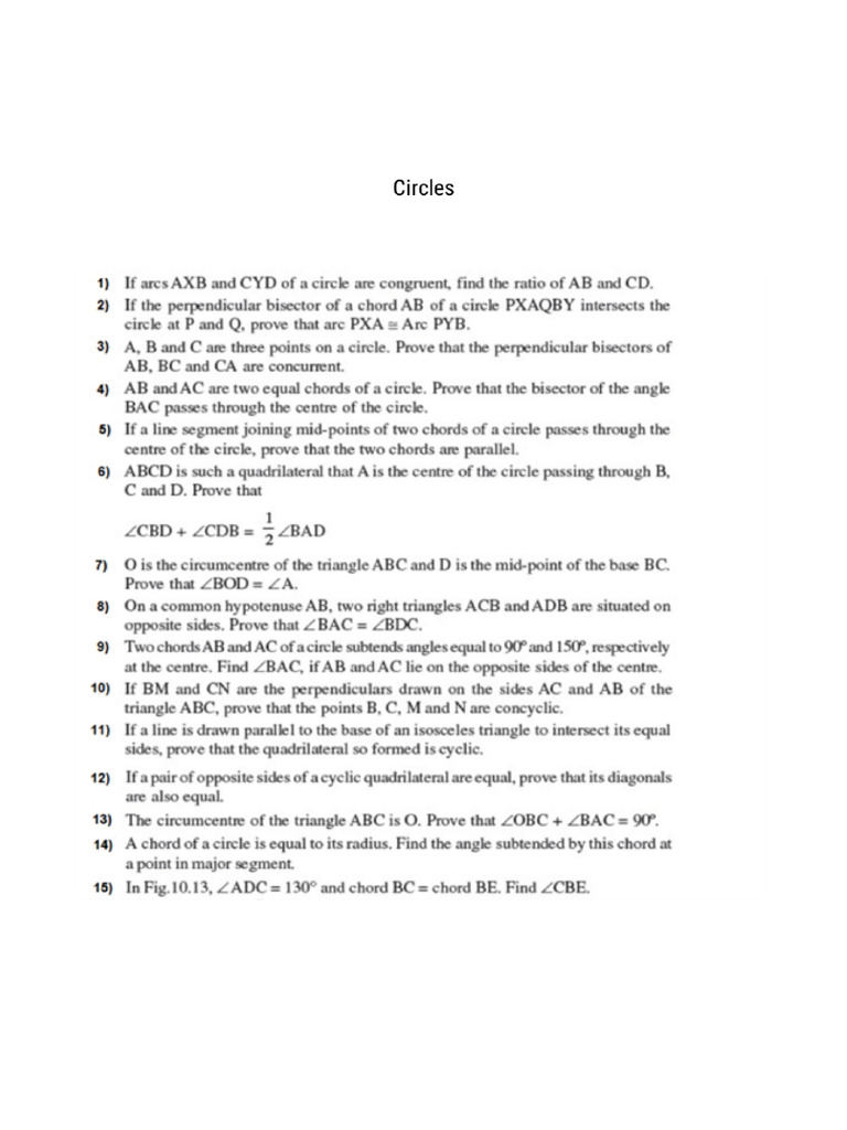 10 - Circles | PDF