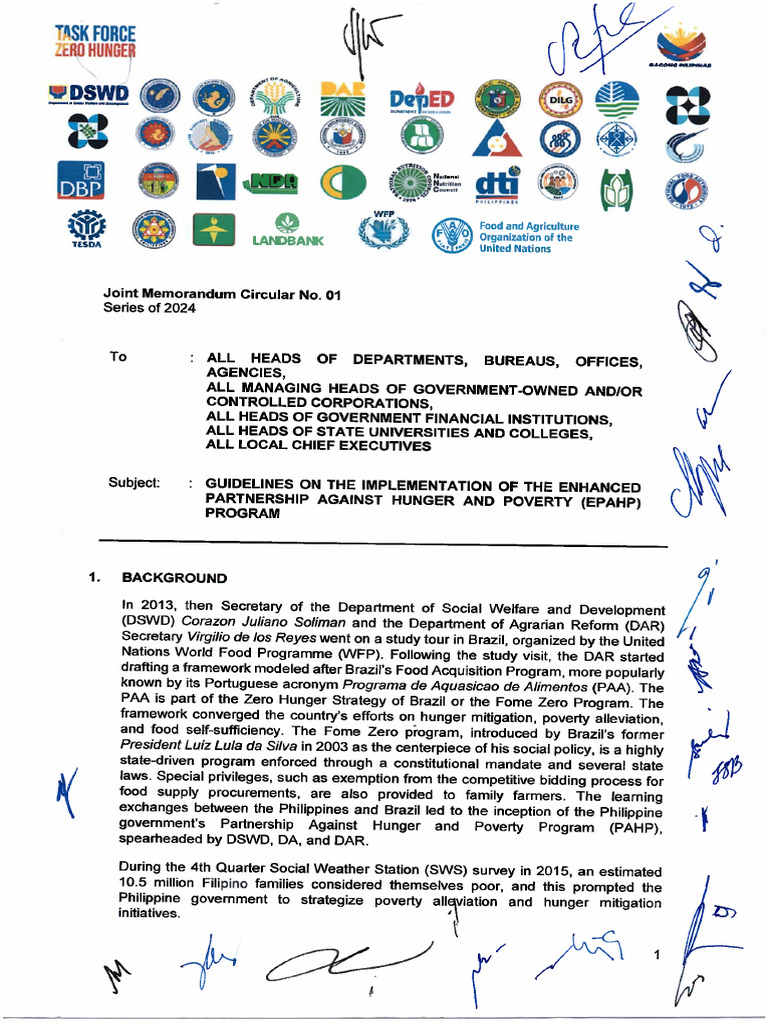 EPAHP Program JMC No. 1 Series of 2024 | PDF