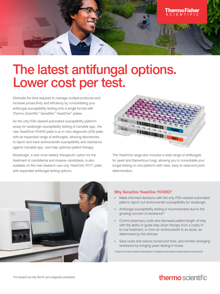 Sensititre YeastOne Plates Product Overview en | PDF | Candidiasis ...