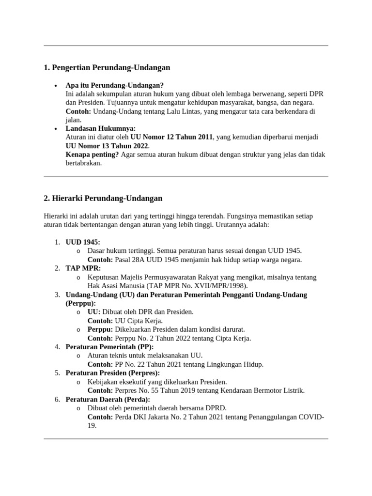 Materi Presentasi Tata Urutan Perundang-Undangan Di Indonesia Matkul ...